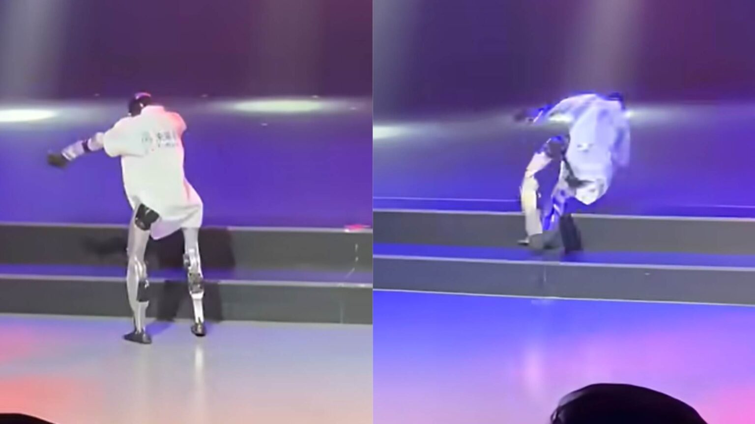 Robô tenta imitar Michael Jackson, cai no palco e viraliza nas redes